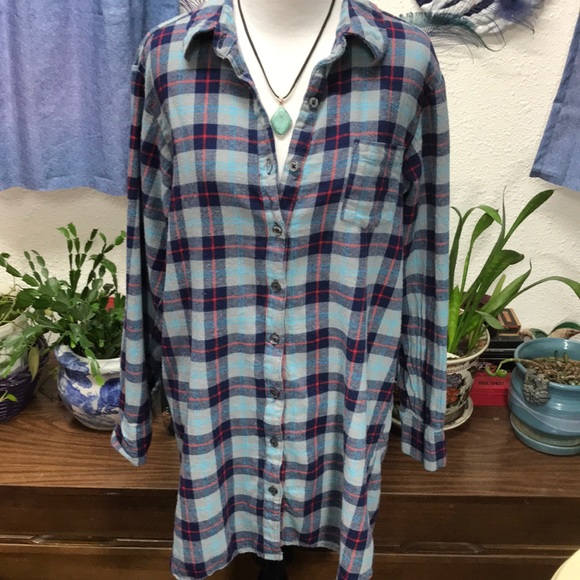 Natural Reflections | Dresses | Natural Reflections Plaid Shirt Dress ...